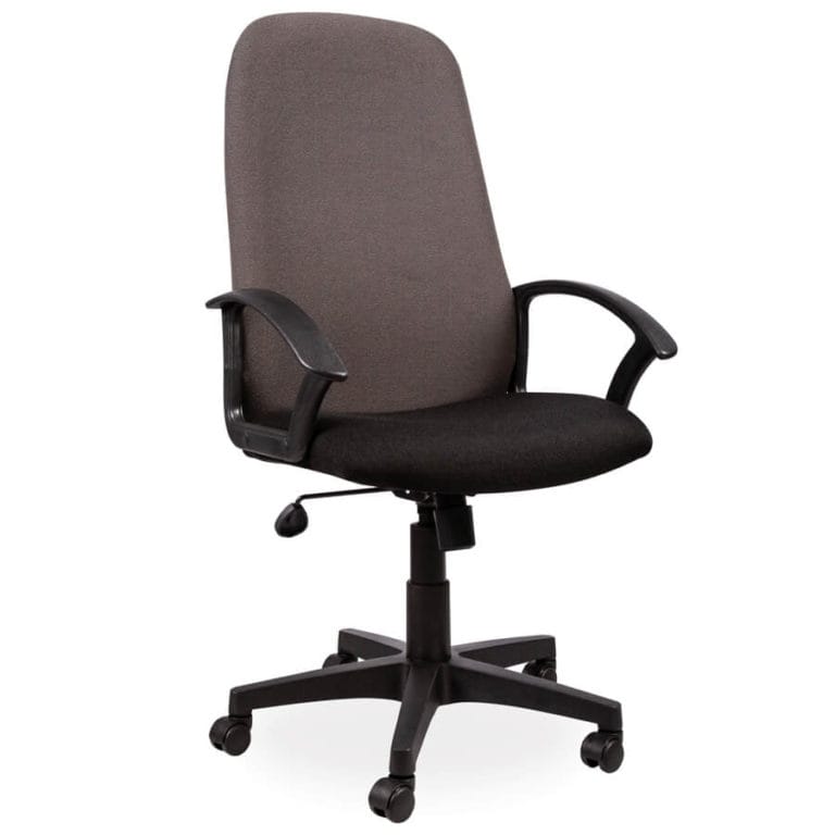 Montego high and medium back chair with loop arms in fabric