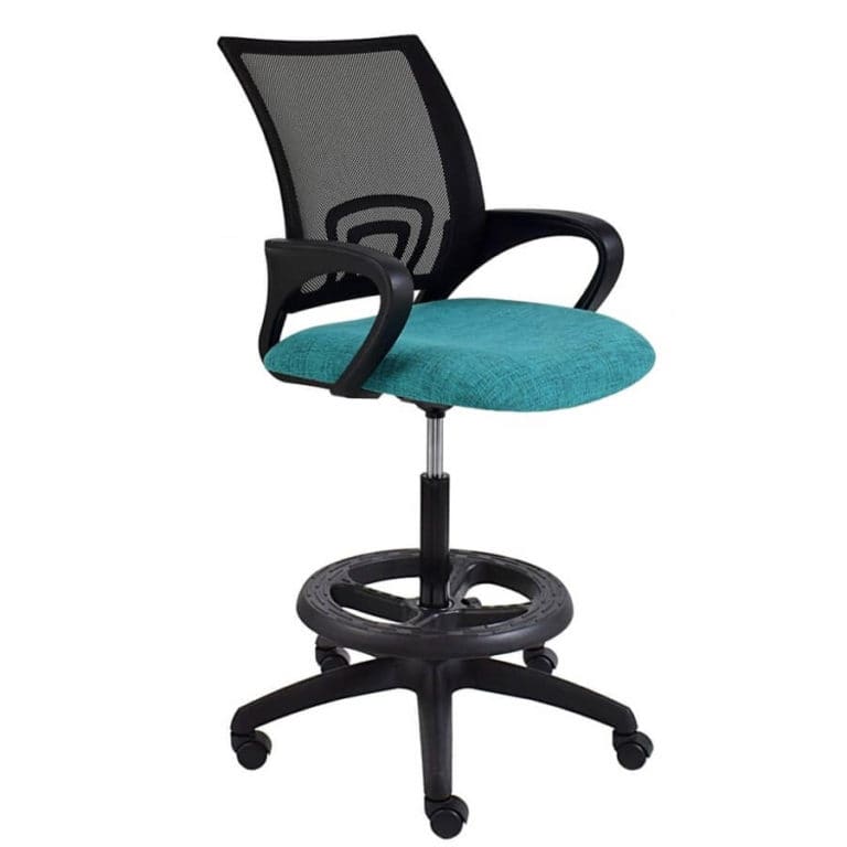 Britney swivel and tilt mesh back counter chair with arms